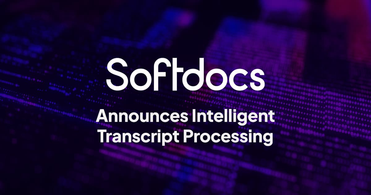 Softdocs and AWS Launch AI‑Powered Intelligent Transcript Processing